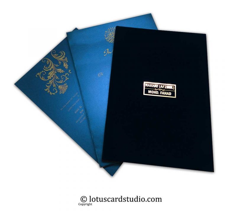 Deep Red Wedding Invitation Card - Lotus Card Studio