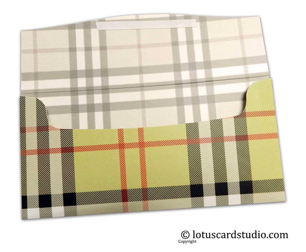 Burberry Design Envelope - Lotus Card Studio