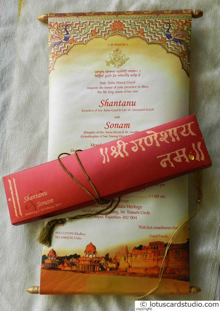 Scroll Wedding Invitations | Scroll Wedding Cards